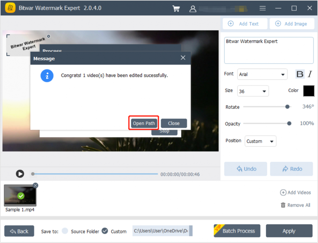 How to Add Text Watermark to Video? - Bitwar Watermark Expert